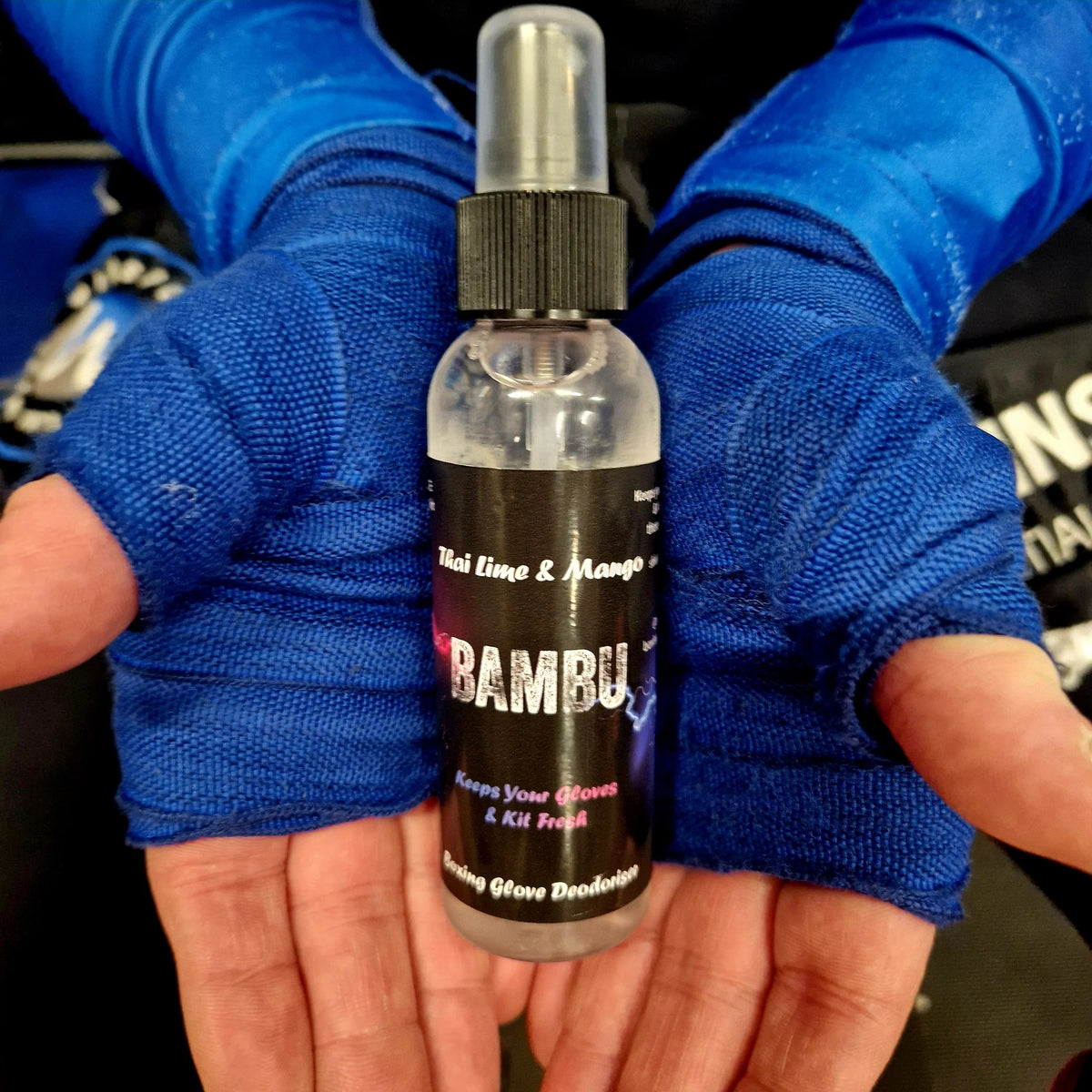 BAMBU THAI LIME AND MANGO BOXING GLOVE SPRAY – Champs Bxing ltd
