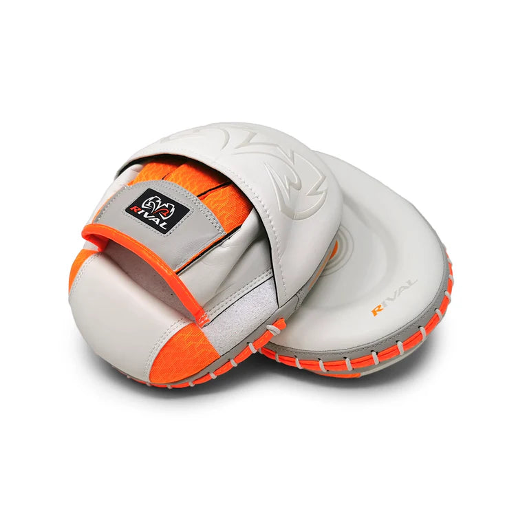 RIVAL RPM80 IMPULSE PUNCH PADS -WHITE/ORANGE – Champs Bxing ltd