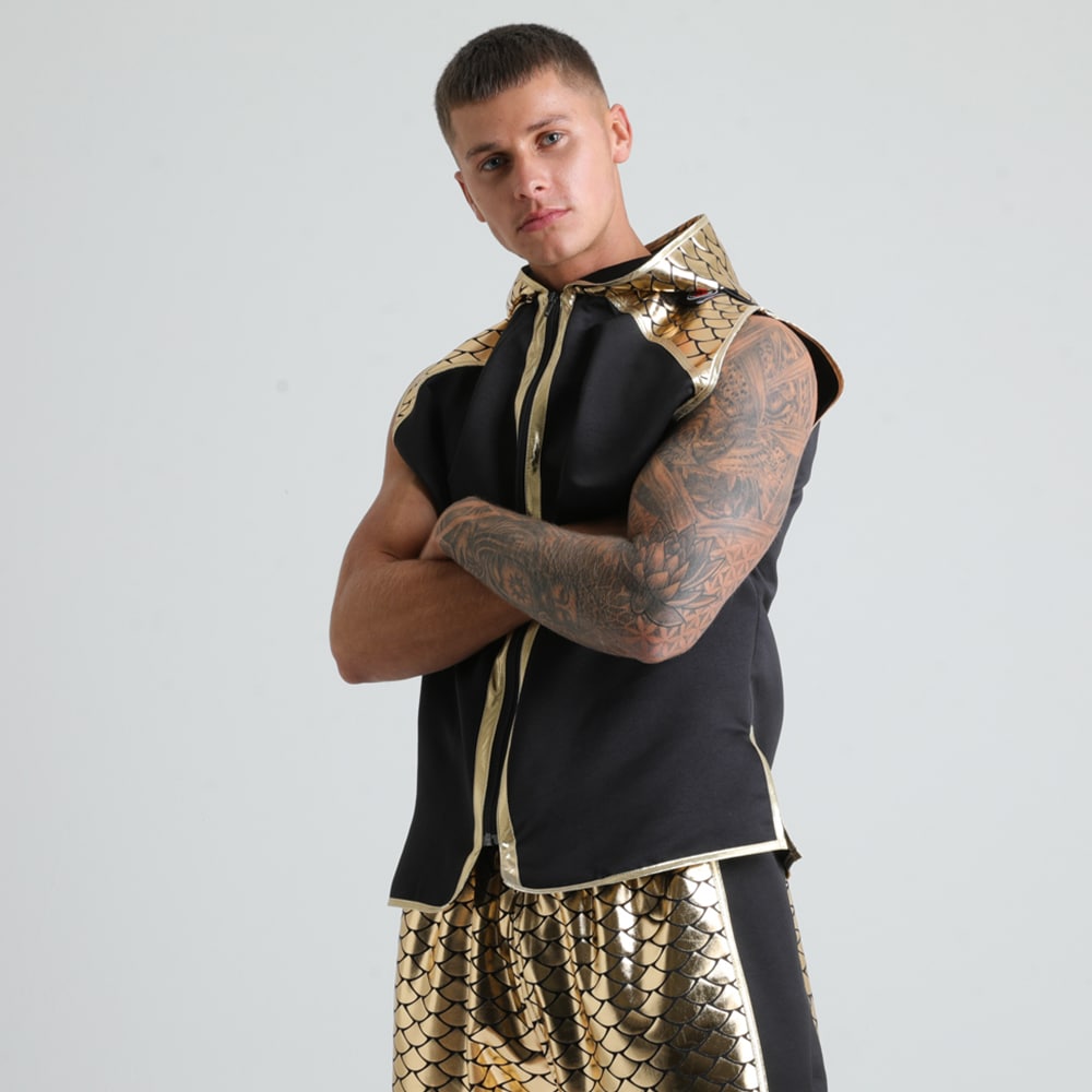 CUSTOM FISH SCALE SHINE BOXING RING JACKET – Champs Bxing ltd