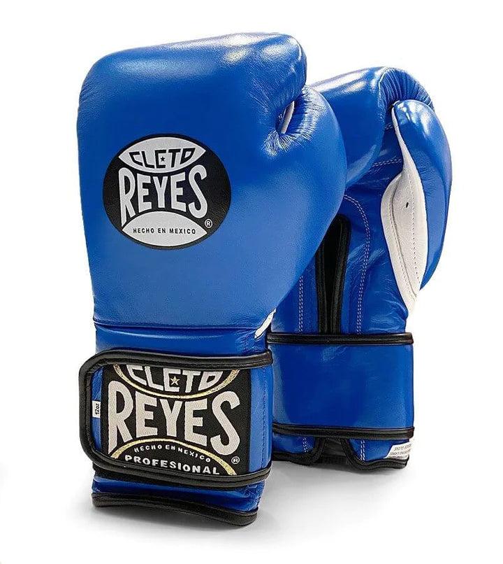 CLETO REYES SPARRING VELCRO-BLUE/WHITE – Champs Bxing ltd
